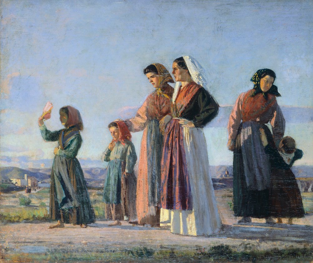 Returning from Mass by Cristiano Banti: Buy fine art print