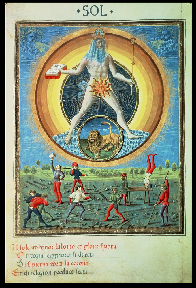 The Sun God, from 'De Sphaera' by Cristoforo De Predis