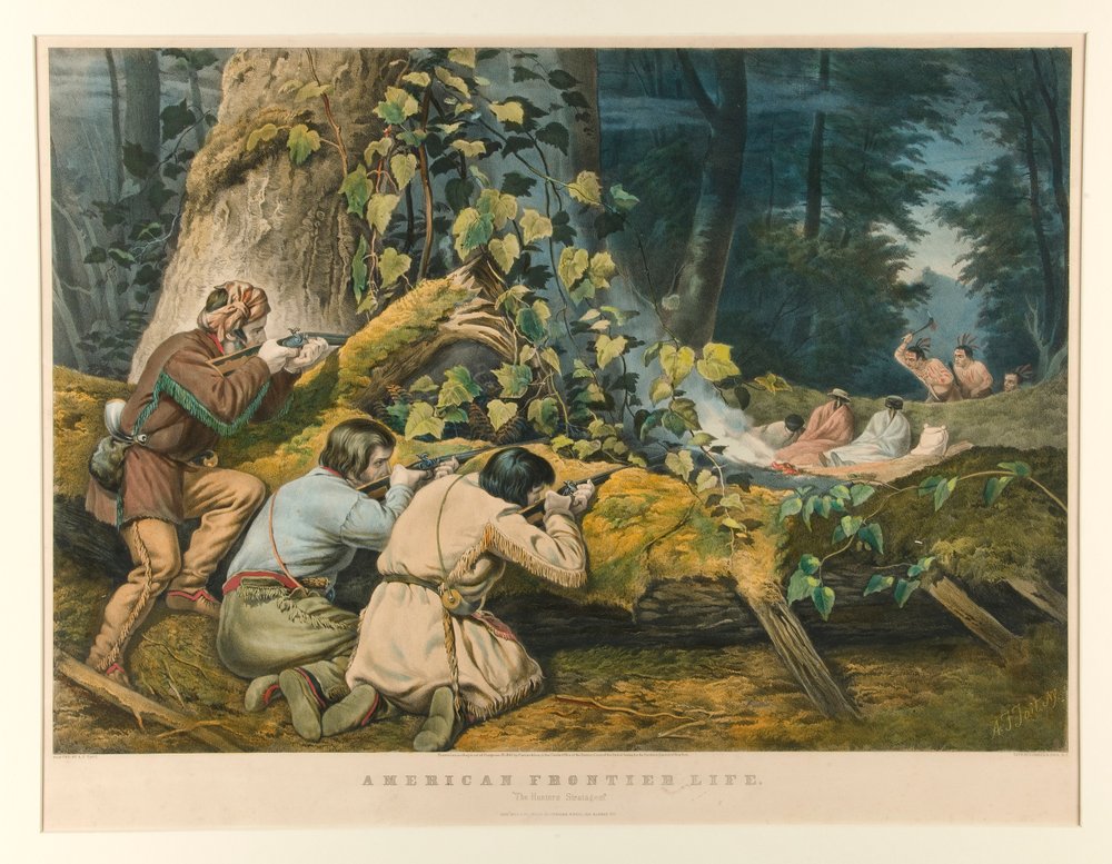 American Frontier Life by Currier and Ives: Fine art print