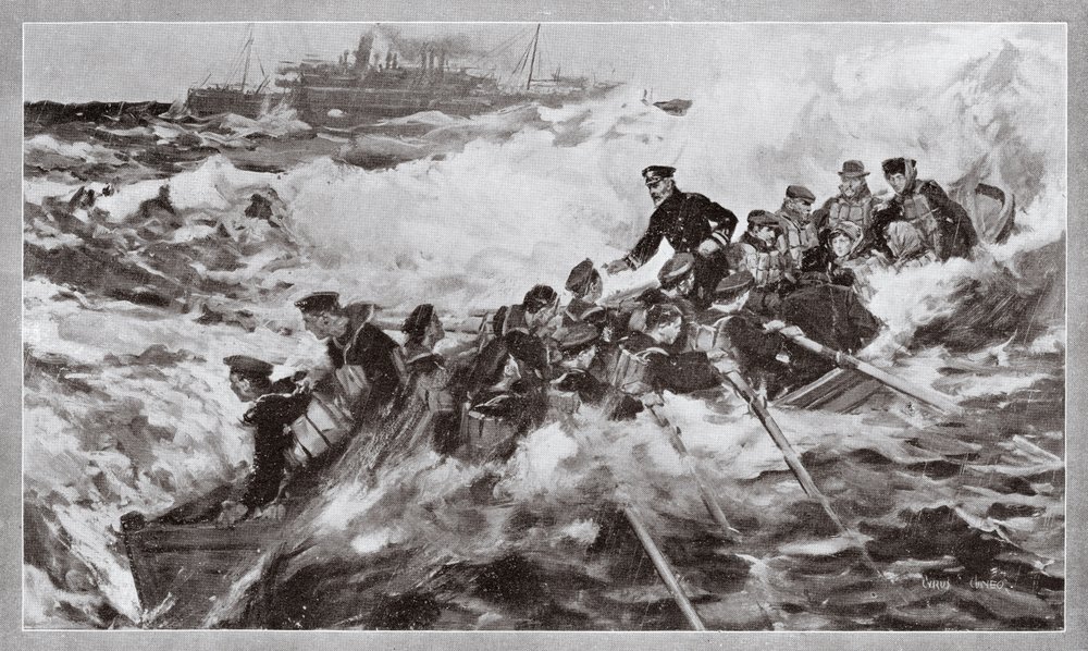 The Rescue of the Princess Royal and Her Family, from 'The Year 1912 ...