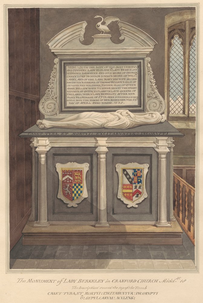 Tomb of Lady Elizabeth Berkeley from Cranford Church