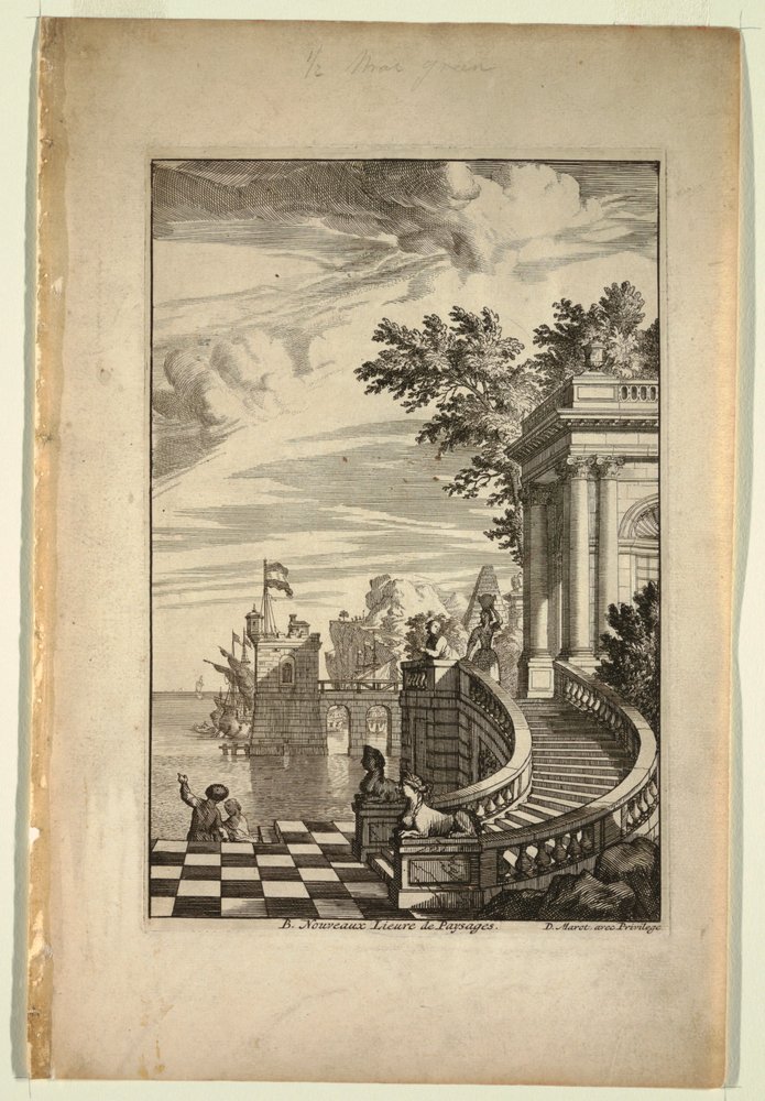 Title Page, New Book of Landscapes by Daniel Marot