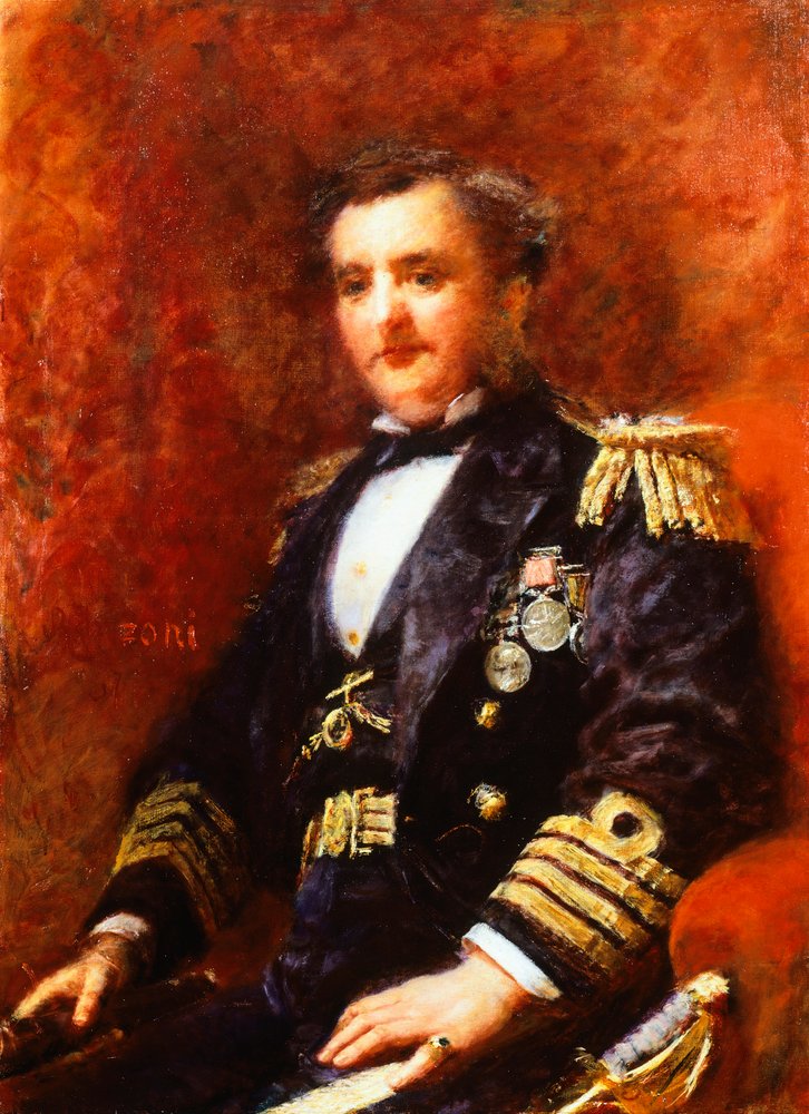 Portrait of Admiral Mervyn Medlycott by Danielle Ranzoni