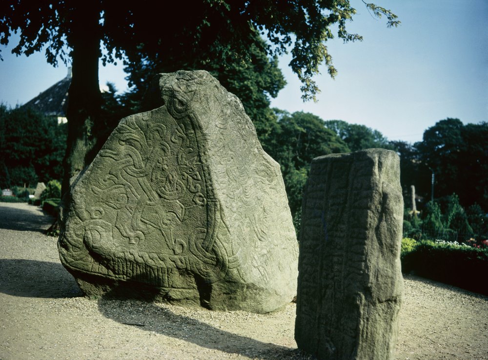 Viking rune stones by Danish School: Buy fine art print