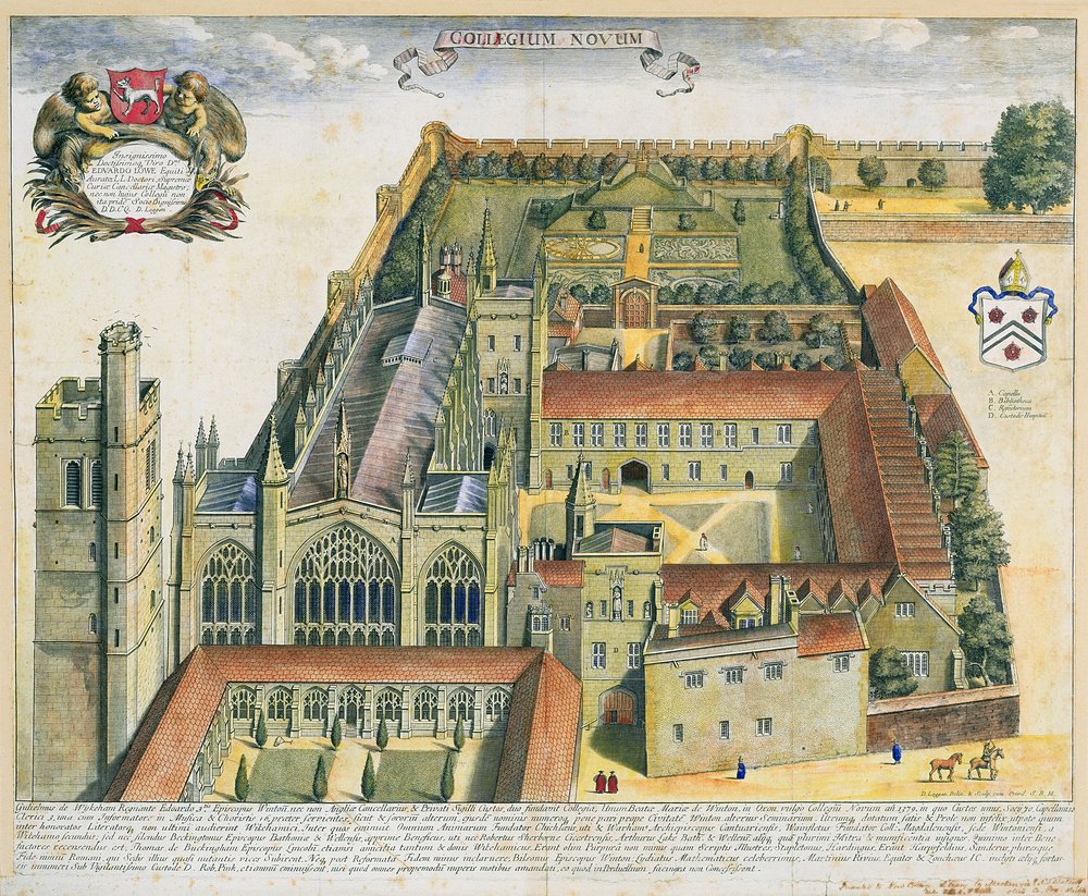 New College, Oxford, from 'Oxonia Illustrata', published 1675