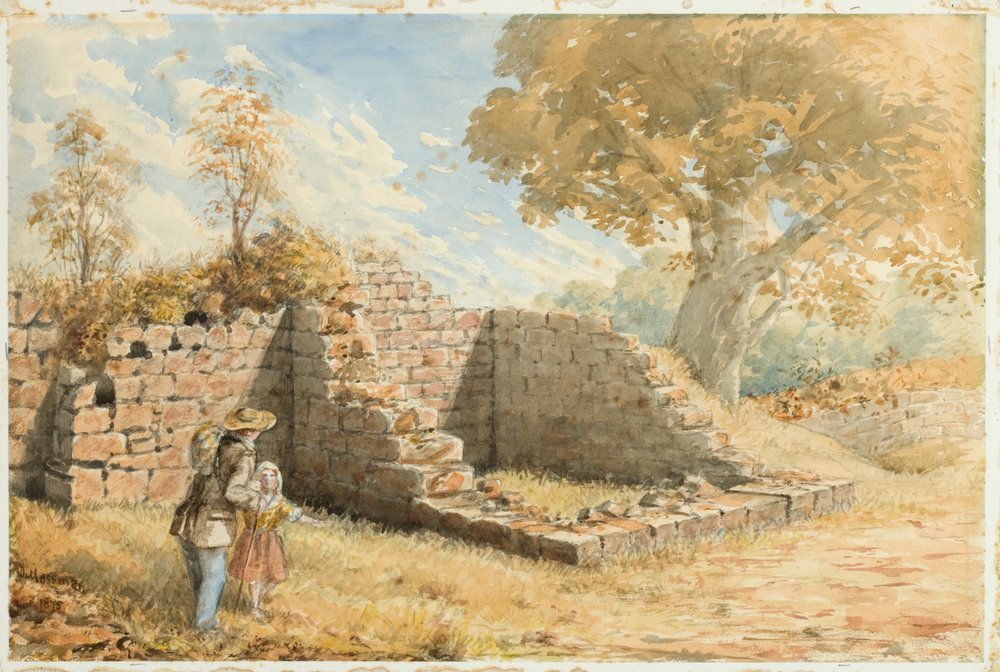 Roman Wall - Turret on Blackcarts Farm by David Mossman