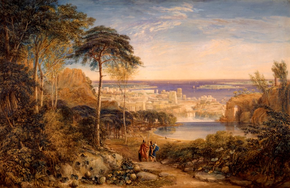 Carthage: Aeneas and Achates by David Cox: Fine art print
