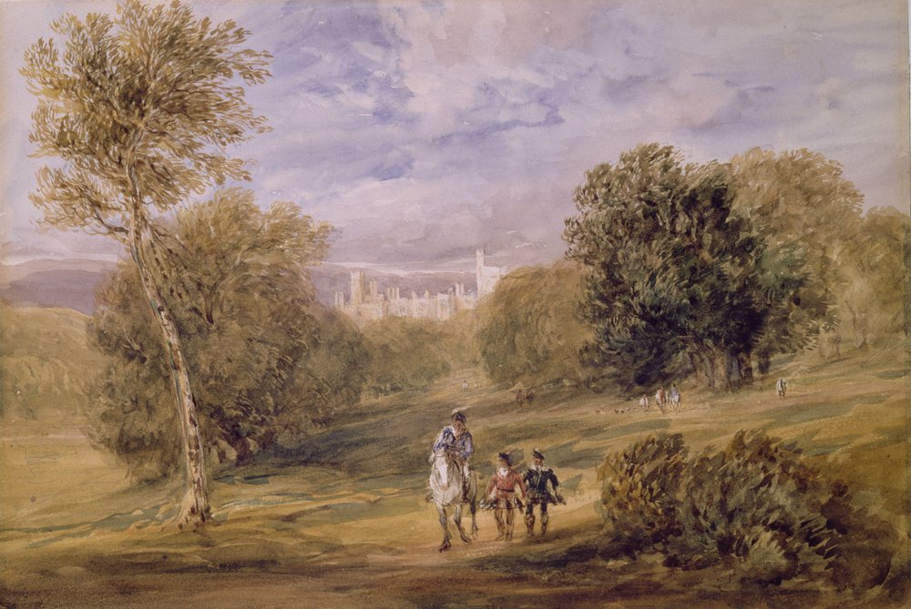 Haddon Hall from the Park by David Cox: Buy fine art print