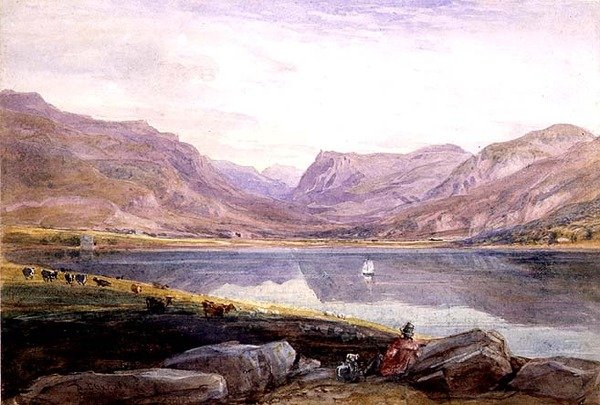 Tal-y-llyn, North Wales by David Cox: Buy fine art print