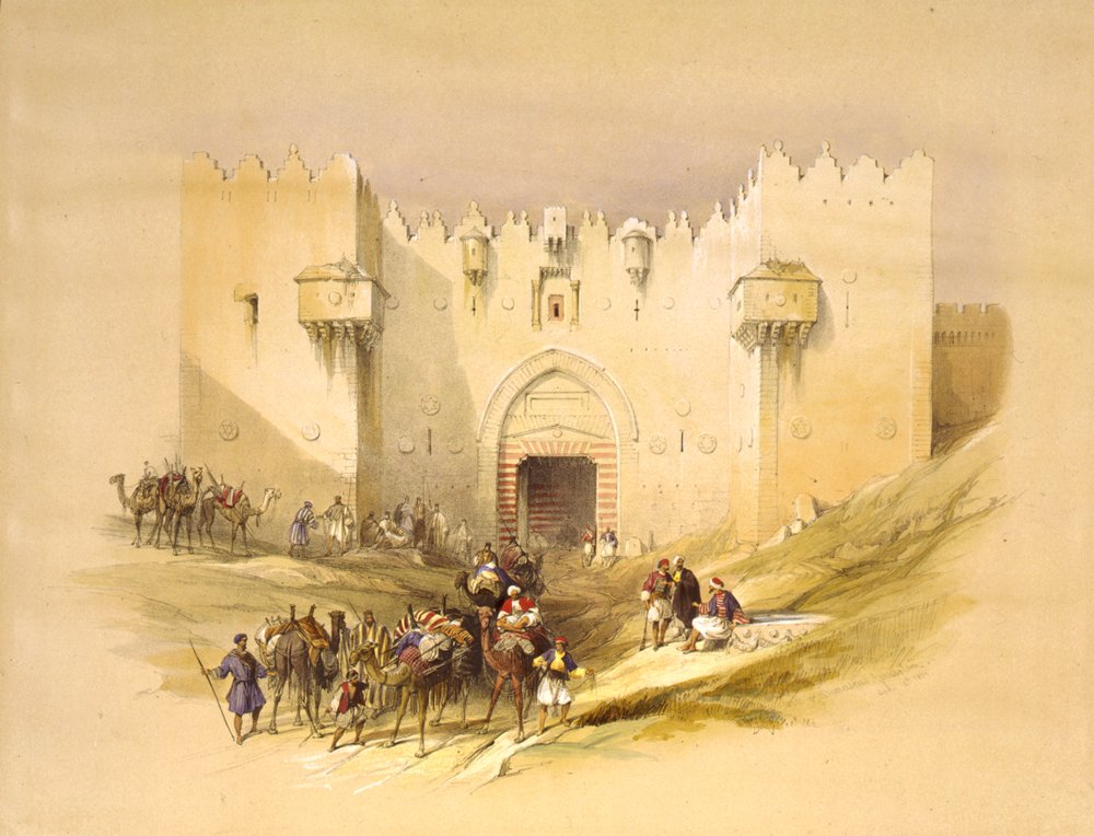 The Damascus Gate, Jerusalem by David Roberts