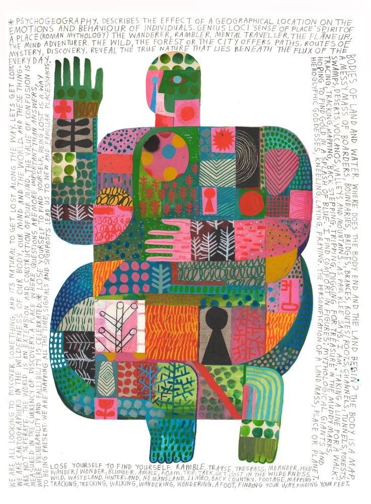 Psycogeography, 2023 by David Shillinglaw: Fine art print