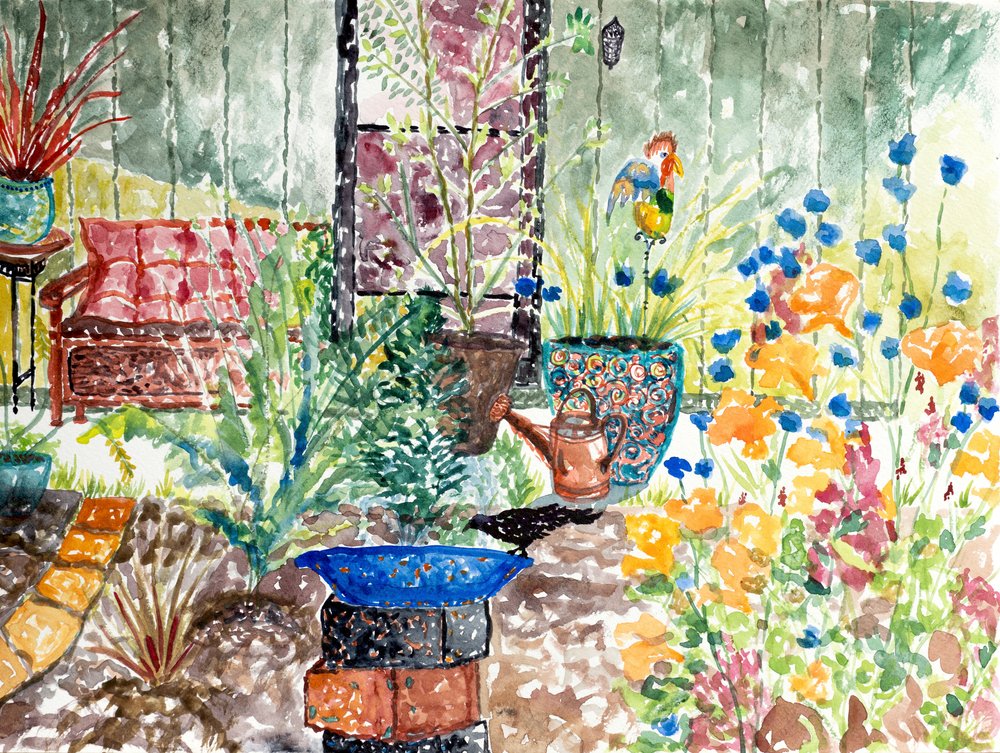 Crow's Garden, 2024 by Deborah Eve Alastra: Fine art print