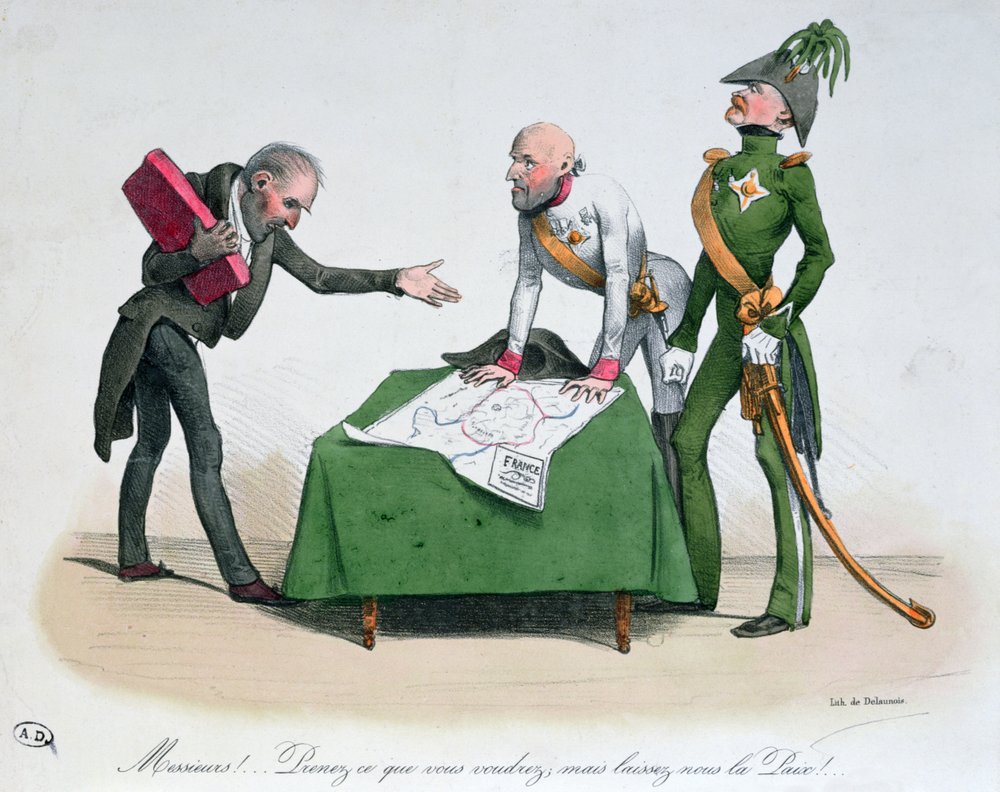 Caricature of the Congress of Vienna 1814-15 by Delaunois