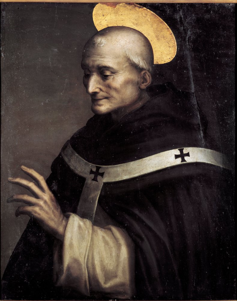 Saint Anthony Blessing by Domenico Beccafumi