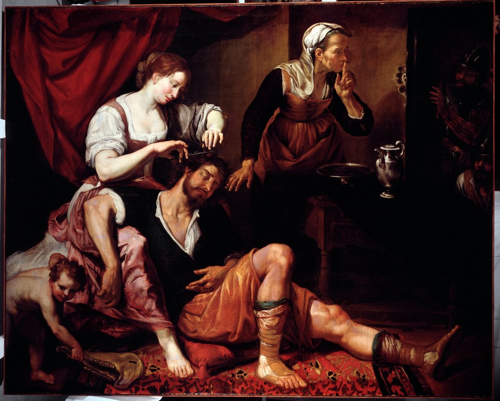 Samson and Delilah by Domenico Il Sarzana Fiasella