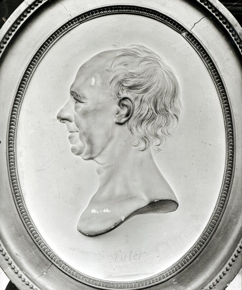 Medallion Portrait of Leonhard Euler by Dominique Rachette