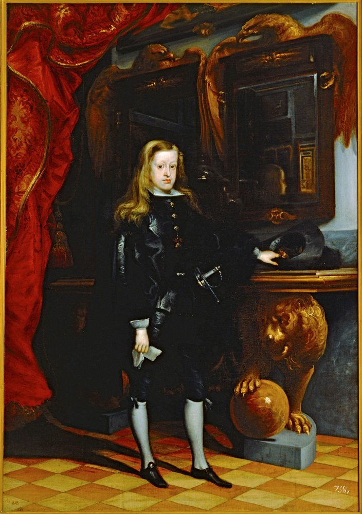 Carlos II, Son of Philipp IV by Don Juan Carreno de Miranda