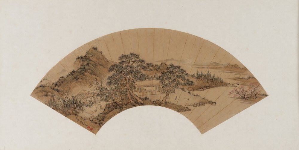 Scholar Reading in a Thatched Hut, Qing dynasty, late 18th-early 19th ...