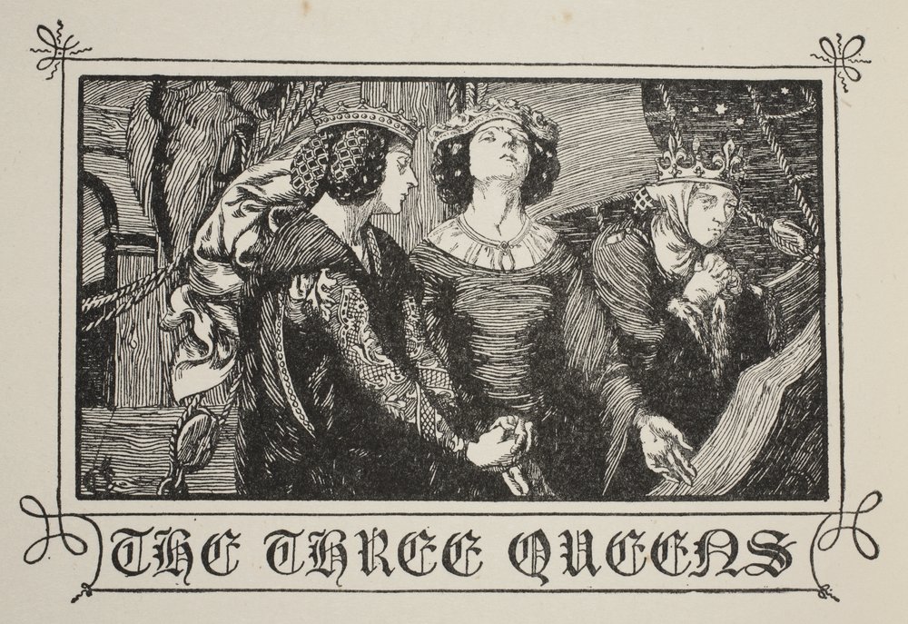 The Three Queens, illustration from 'Stories of King Arthur and the ...