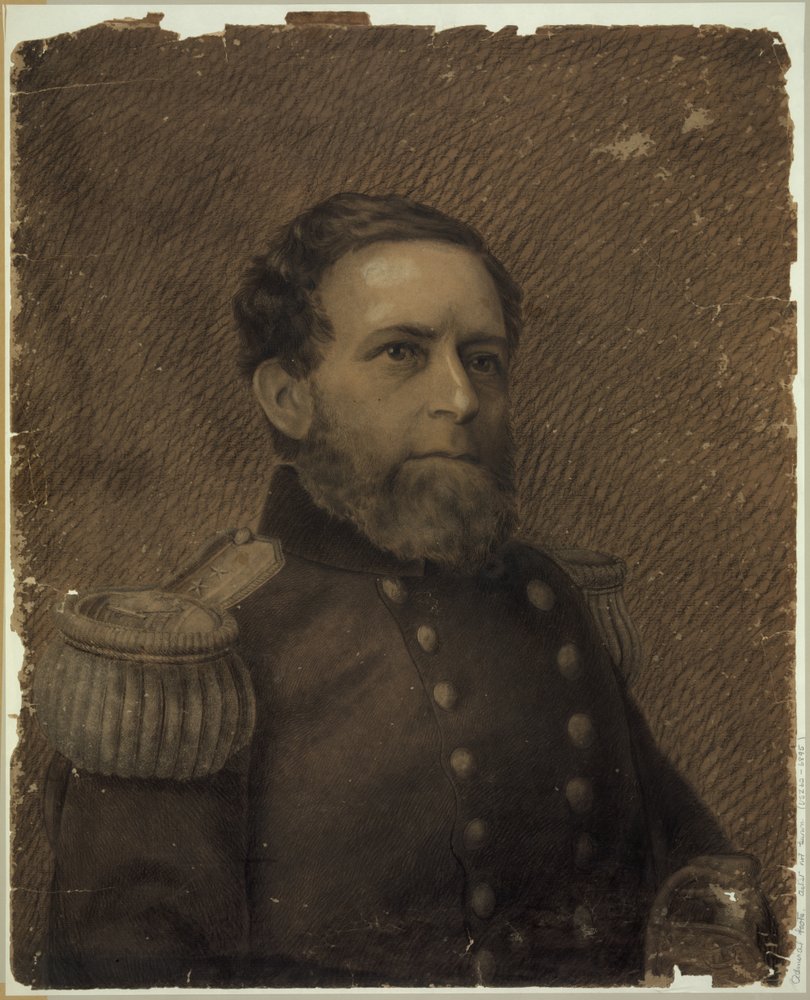 Admiral Andrew H. Foote, Head-and-Shoulders Portrait, in Military Uniform