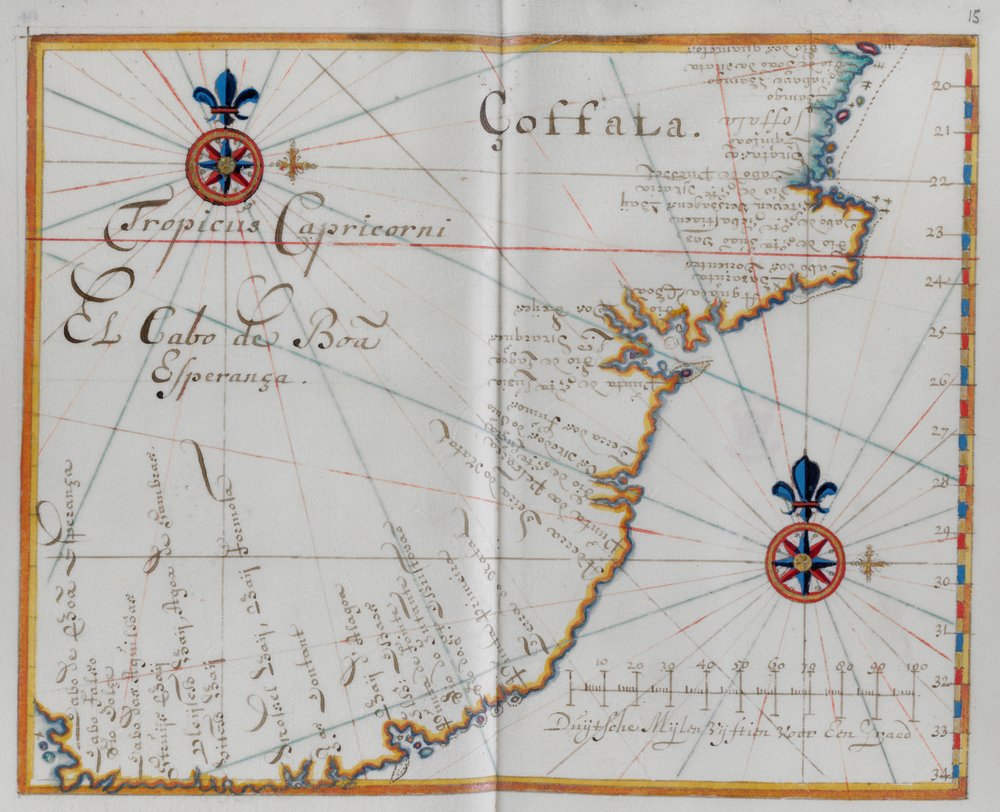 Map of the Cape of Good Hope by Dutch School