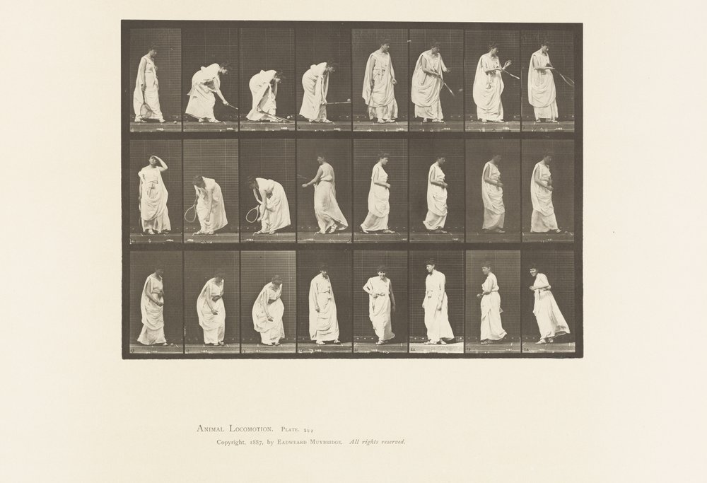 Playing with a Ball by Eadweard Muybridge: Fine art print