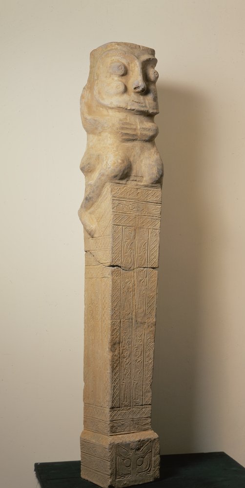 Early Chinese Pottery Tomb Lintel, Tomb Artefact, Eastern Han Dynasty