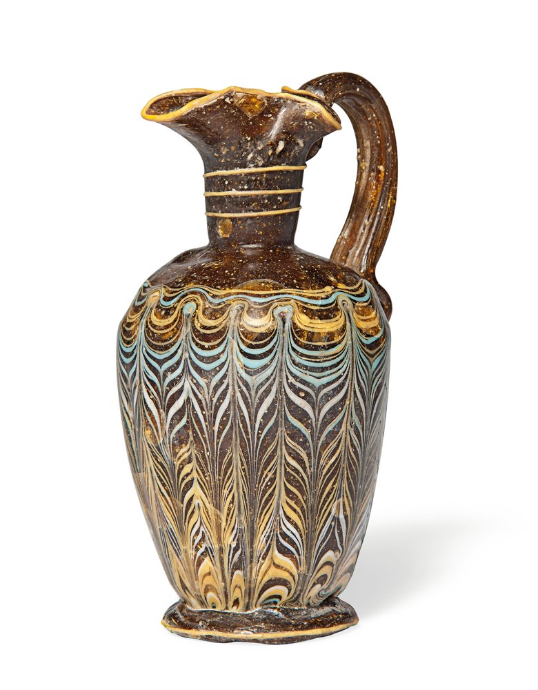 Greek core-formed oenochoe, c.2nd-1st century BC