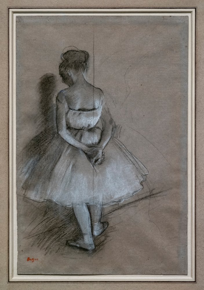 Dancer Standing, Hands Crossed Behind Her Back