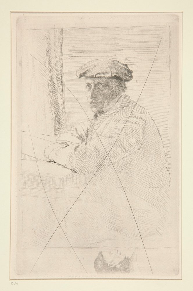 Portrait of the Engraver Joseph Tourny by Edgar Degas