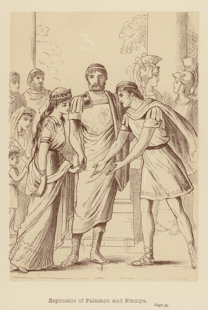 Espousals of Palamon and Emelye by Edith Scannell