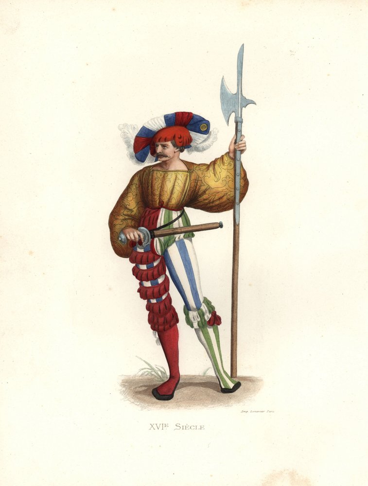 Halberdier by Edmond Lechevallier-Chevignard