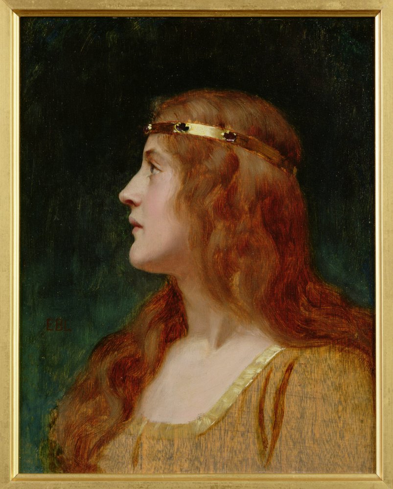 A Medieval Beauty by Edmund Blair Leighton: Fine art print