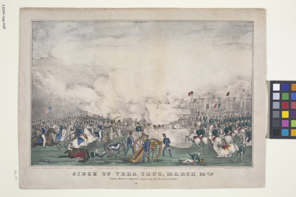 Siege Of Vera Cruz, March 25th by Edmund Burke Kellogg