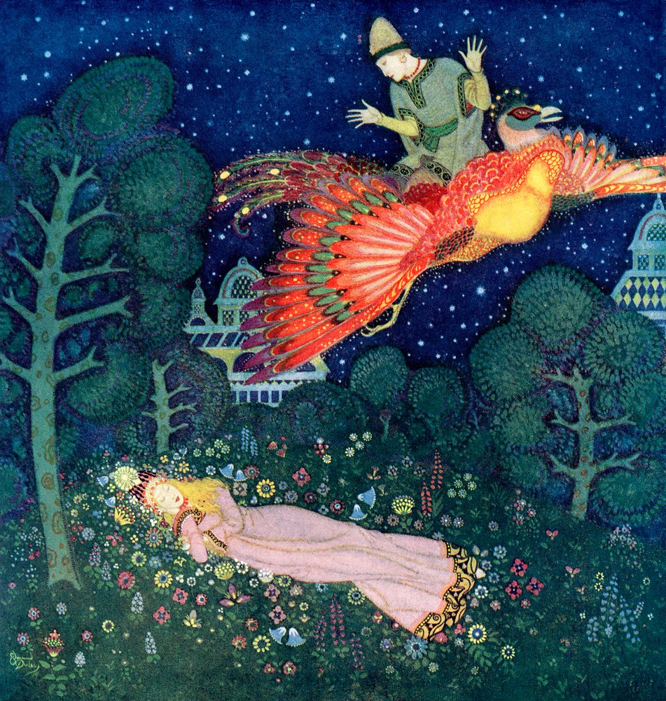 Illustration for The Russian fairytale Firebird