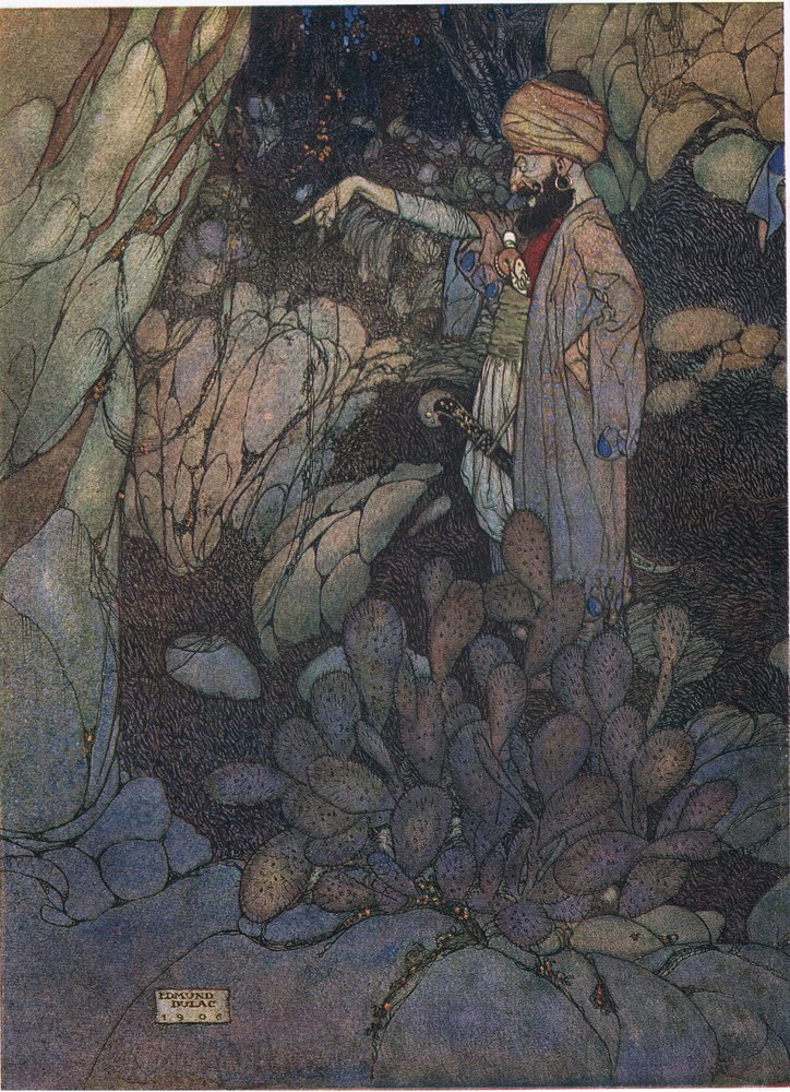 Open Sesame, illustration from 'Ali Baba and the Forty Thieves'