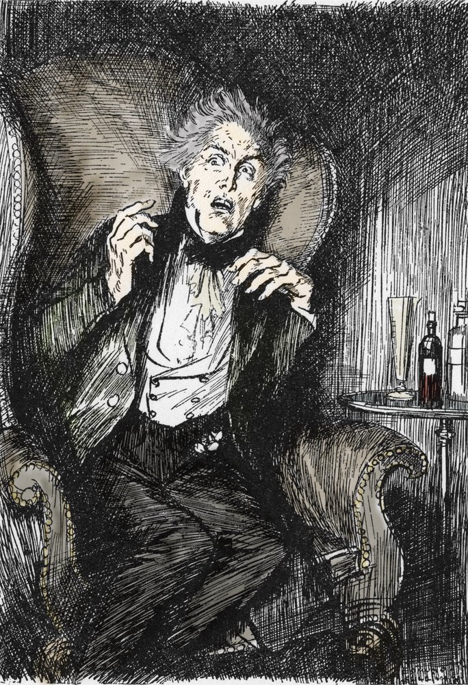 Dr Jekyll in terror during his conversation with Utterson and Enfield ...