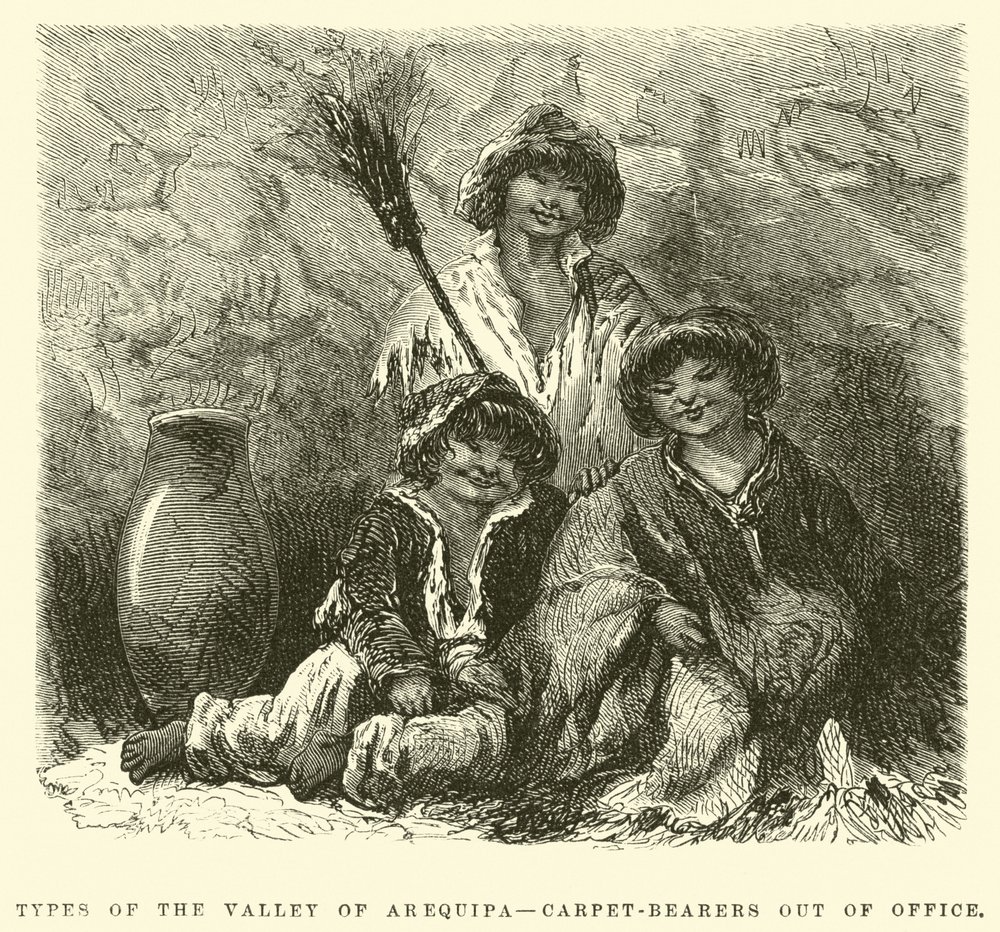 Types of the Valley of Arequipa, carpet-bearers out of office