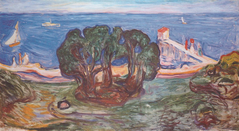 Trees by the Sea by Edvard Munch: Buy fine art print