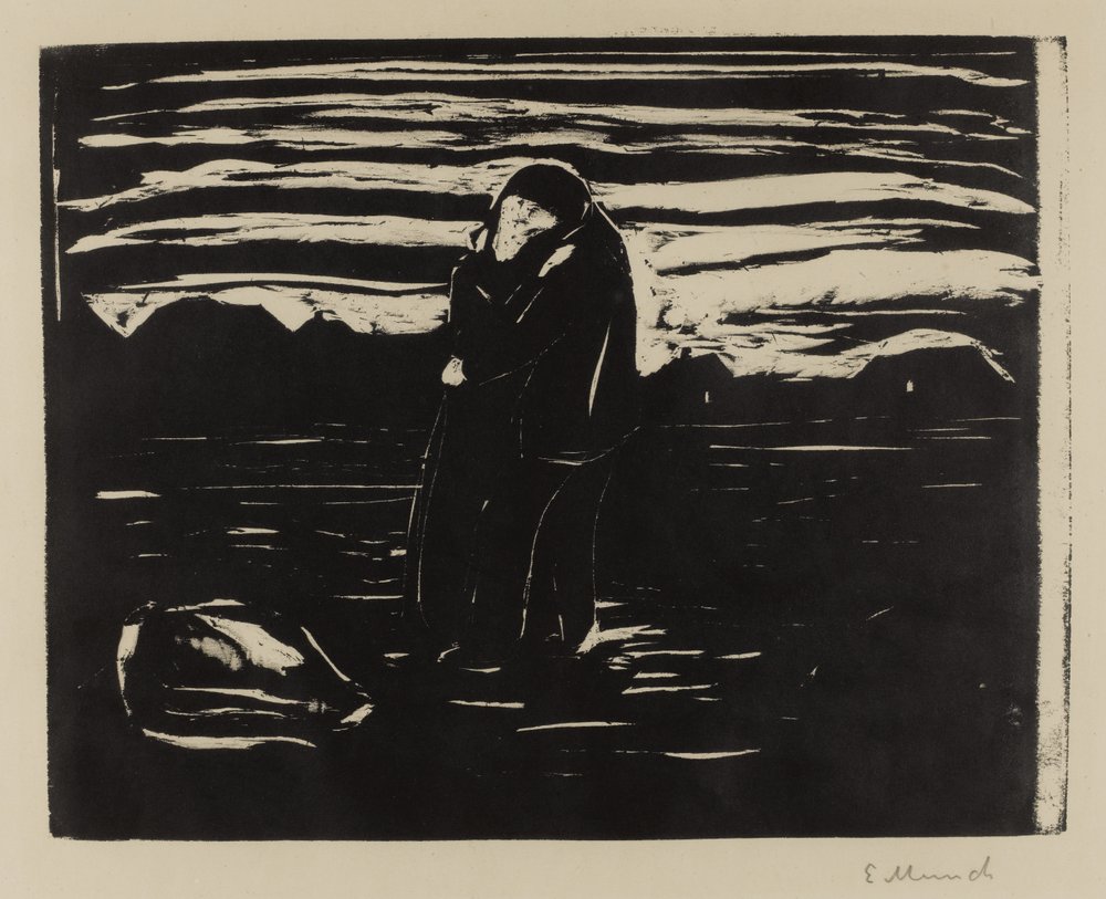 Kiss in the Field, 1905 by Edvard Munch: Fine art print