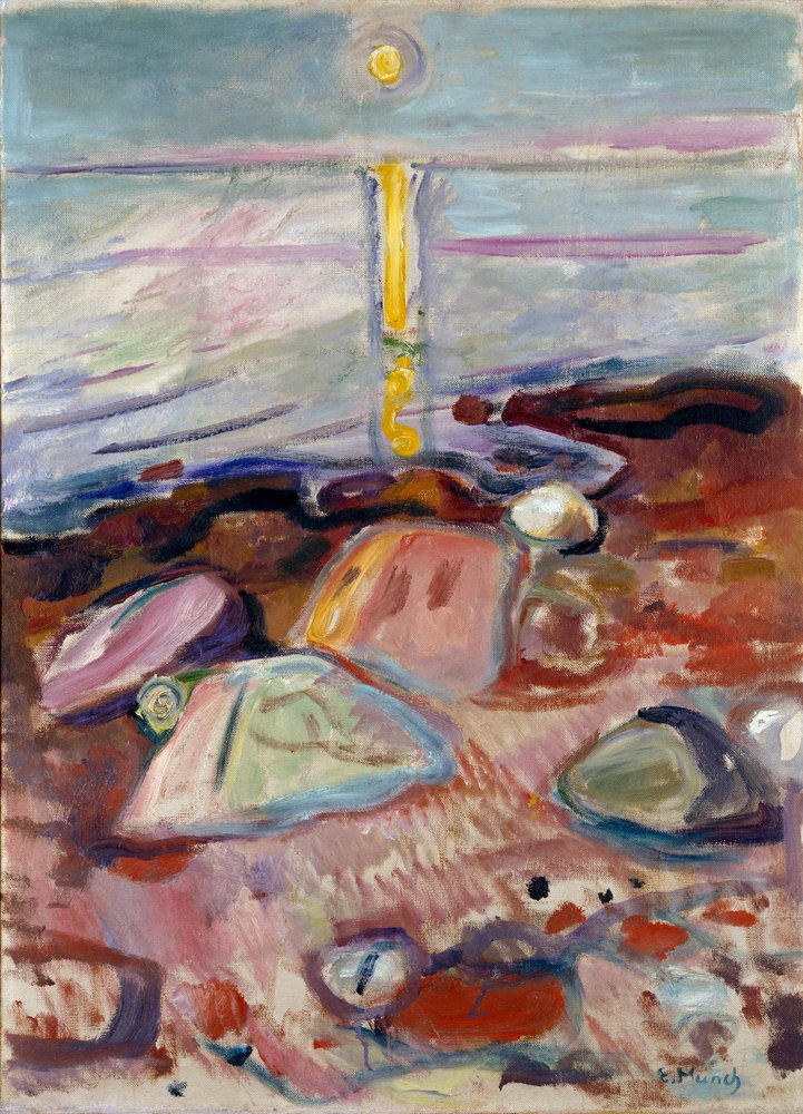 Moonlight on the Beach by Edvard Munch: Buy fine art print