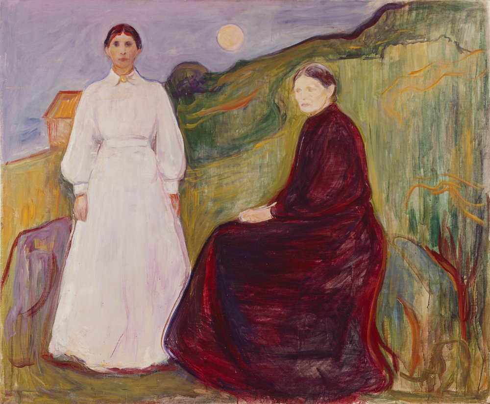 Mother and Daughter by Edvard Munch: Buy fine art print