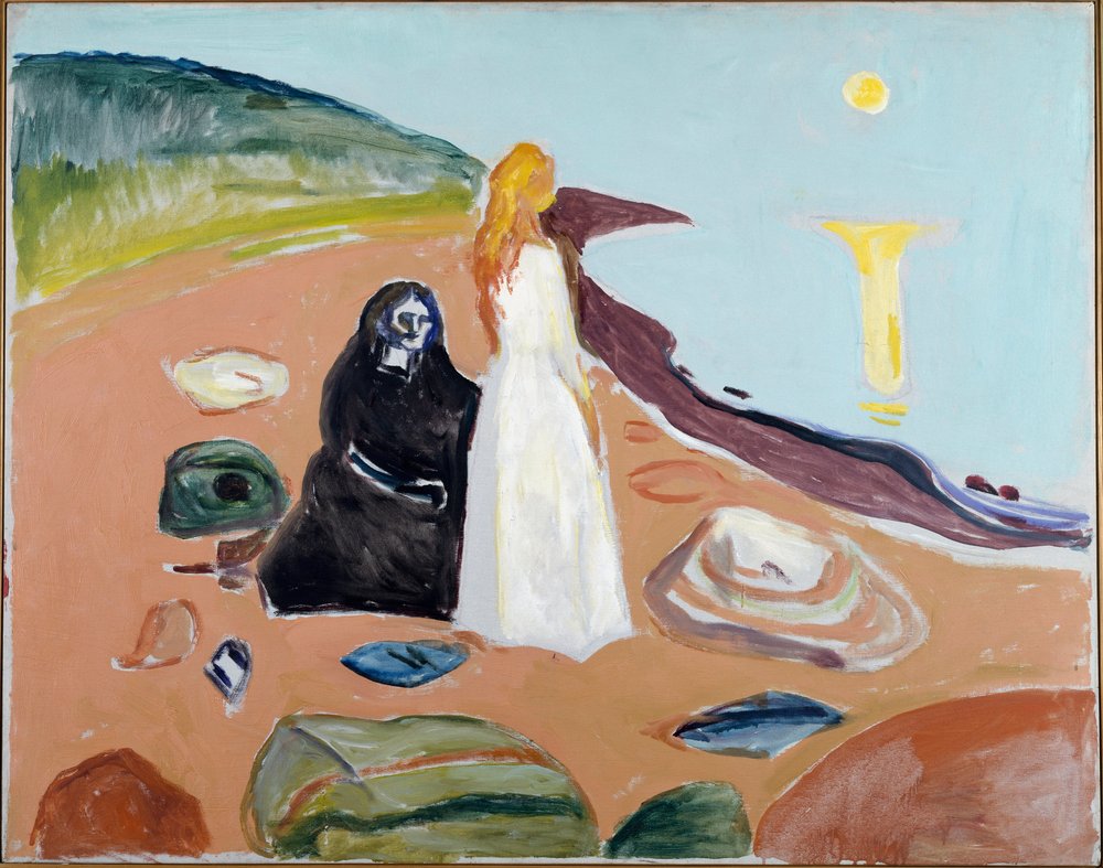 Two Women on the Beach by Edvard Munch: Buy fine art print