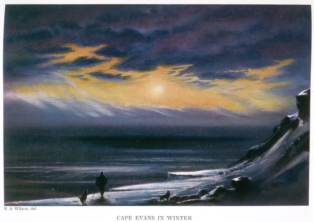 Cape Evans in Winter by Edward Adrian Wilson: Fine art print