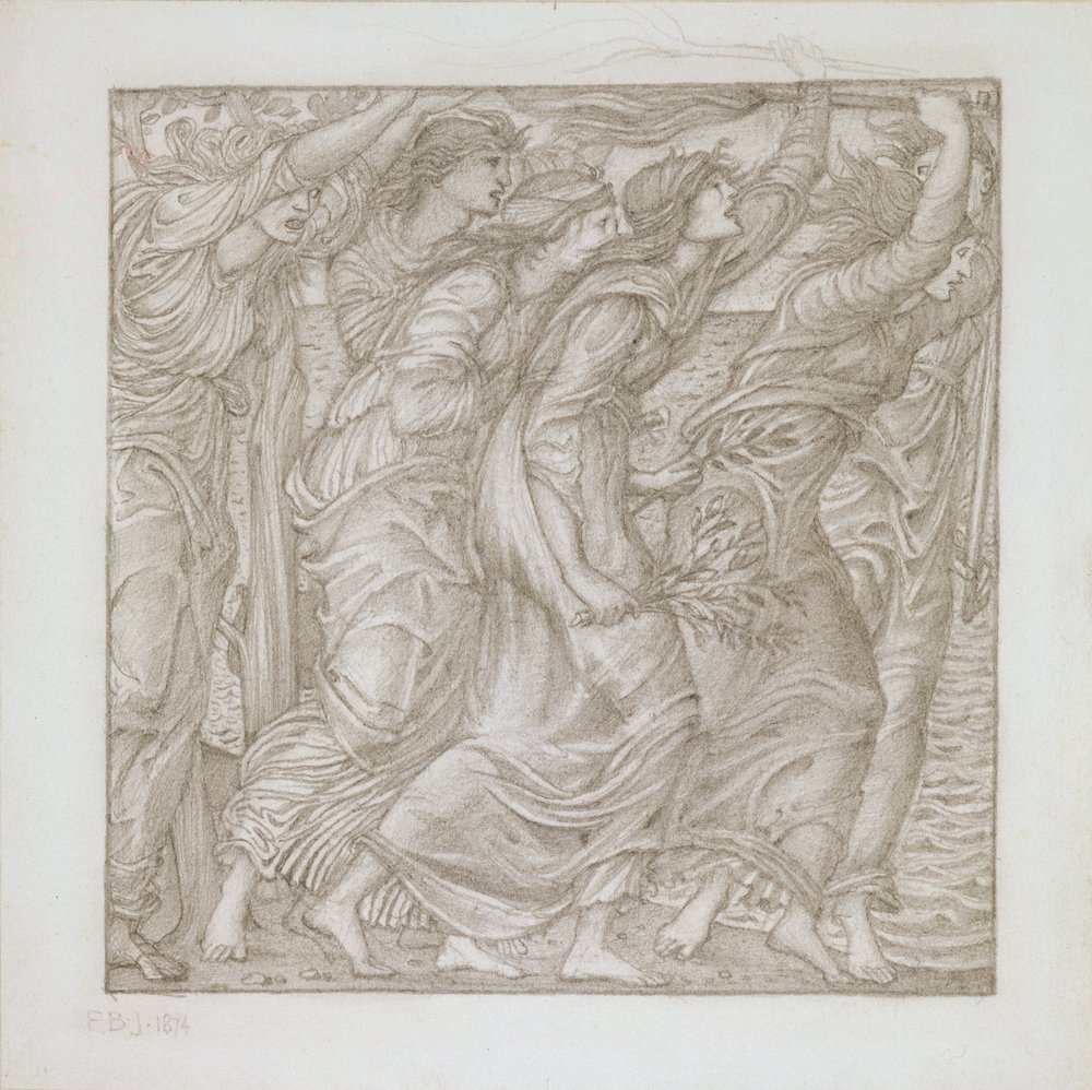 No.1183-5 The Burning of the Ships, Illustration for Virgil's 'Aeneid ...