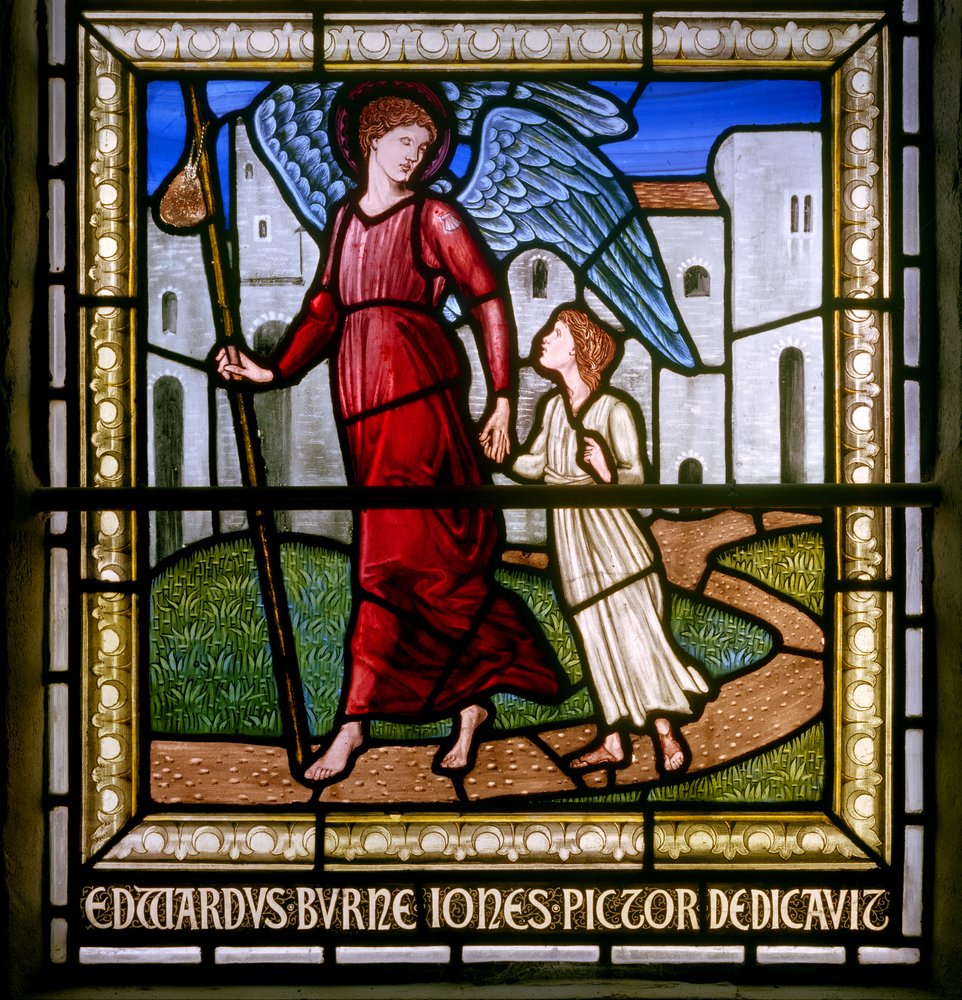 Guardian Angel by Edward Burne Jones: Buy fine art print