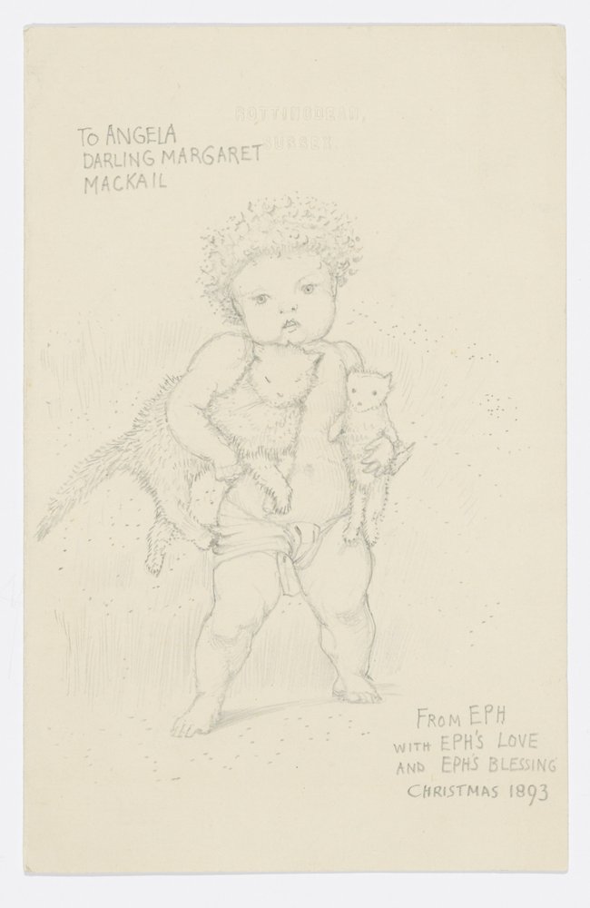 Letter to the artist's granddaughter Angela Thirkell