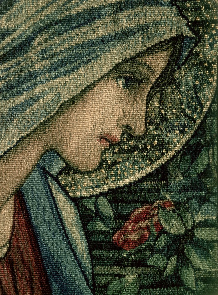 The Virgin's face (detail from The Adoration of the Magi)