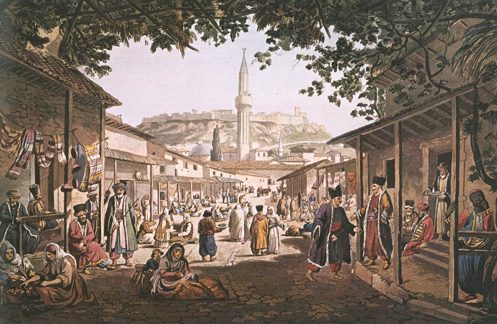 The Bazaar of Athens by Edward Dodwell: Buy fine art print