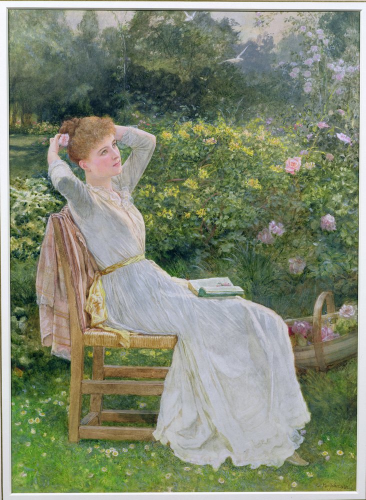 Summertime: portrait of the artist's wife, Hannah